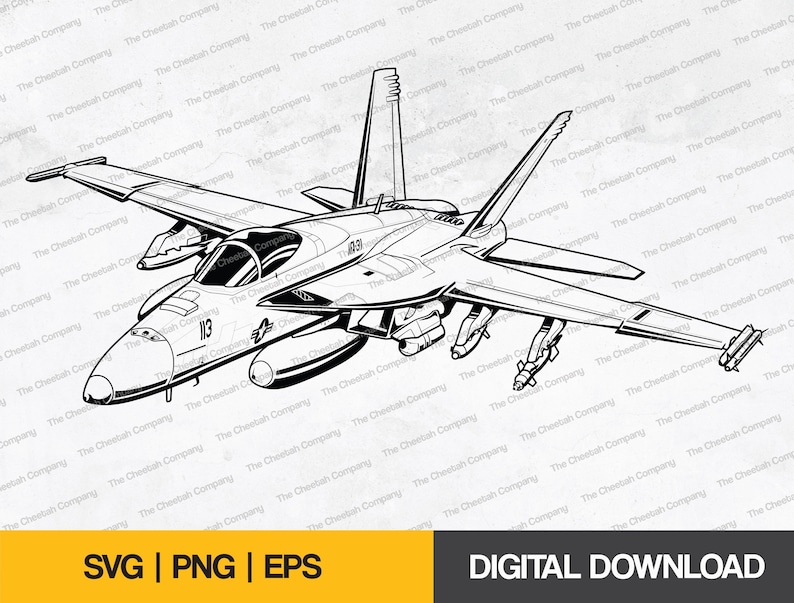 F/A-18 Super Hornet SVG | Jet Fighter Vector Military Aircraft ...