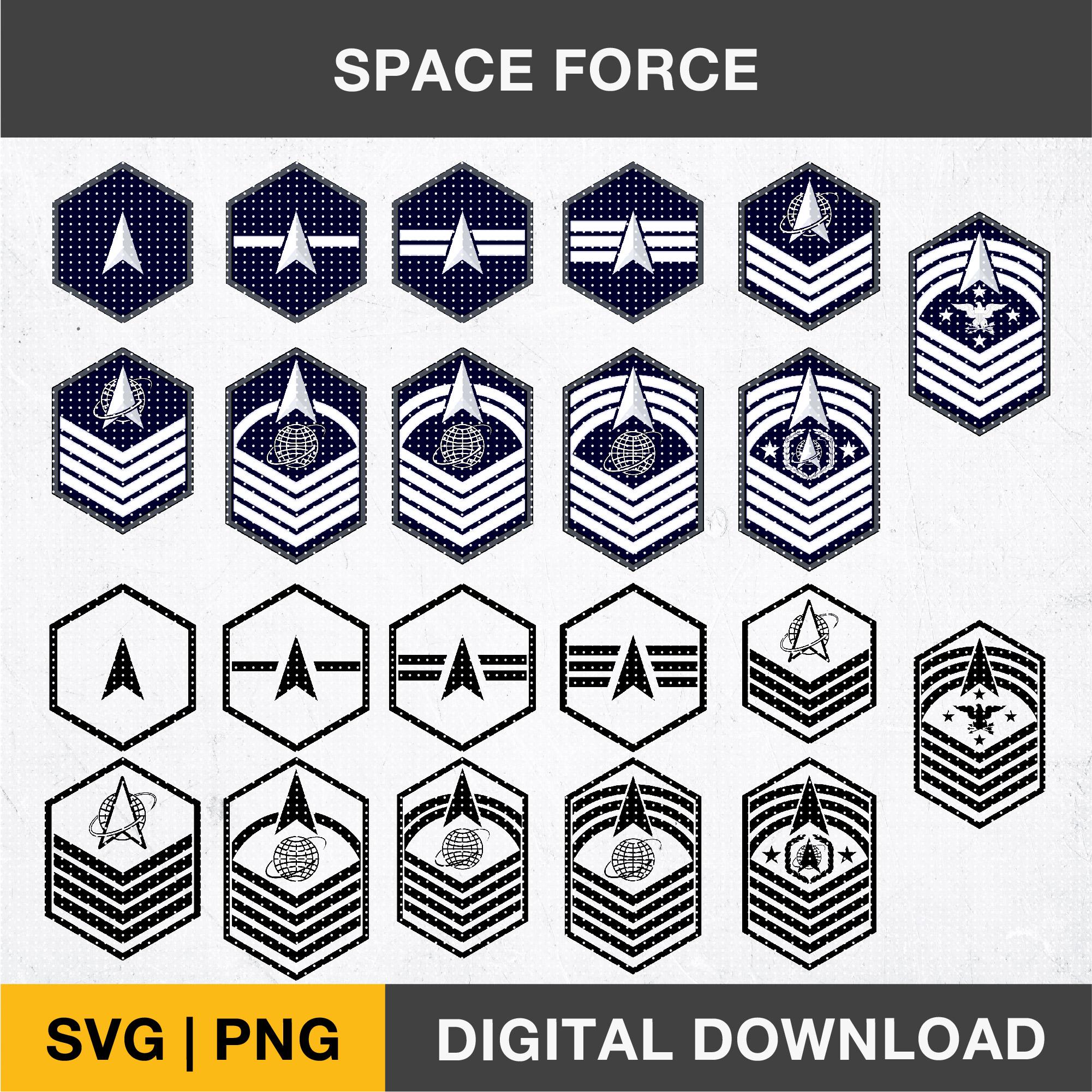 US Military 114 Enlisted Rank SVG, PNG Bundle | 114 Chevrons, Color ...