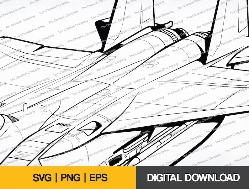 F-15 Eagle Vector File | Laser Cut, Engraving (SVG, PNG, EPS) - Etsy