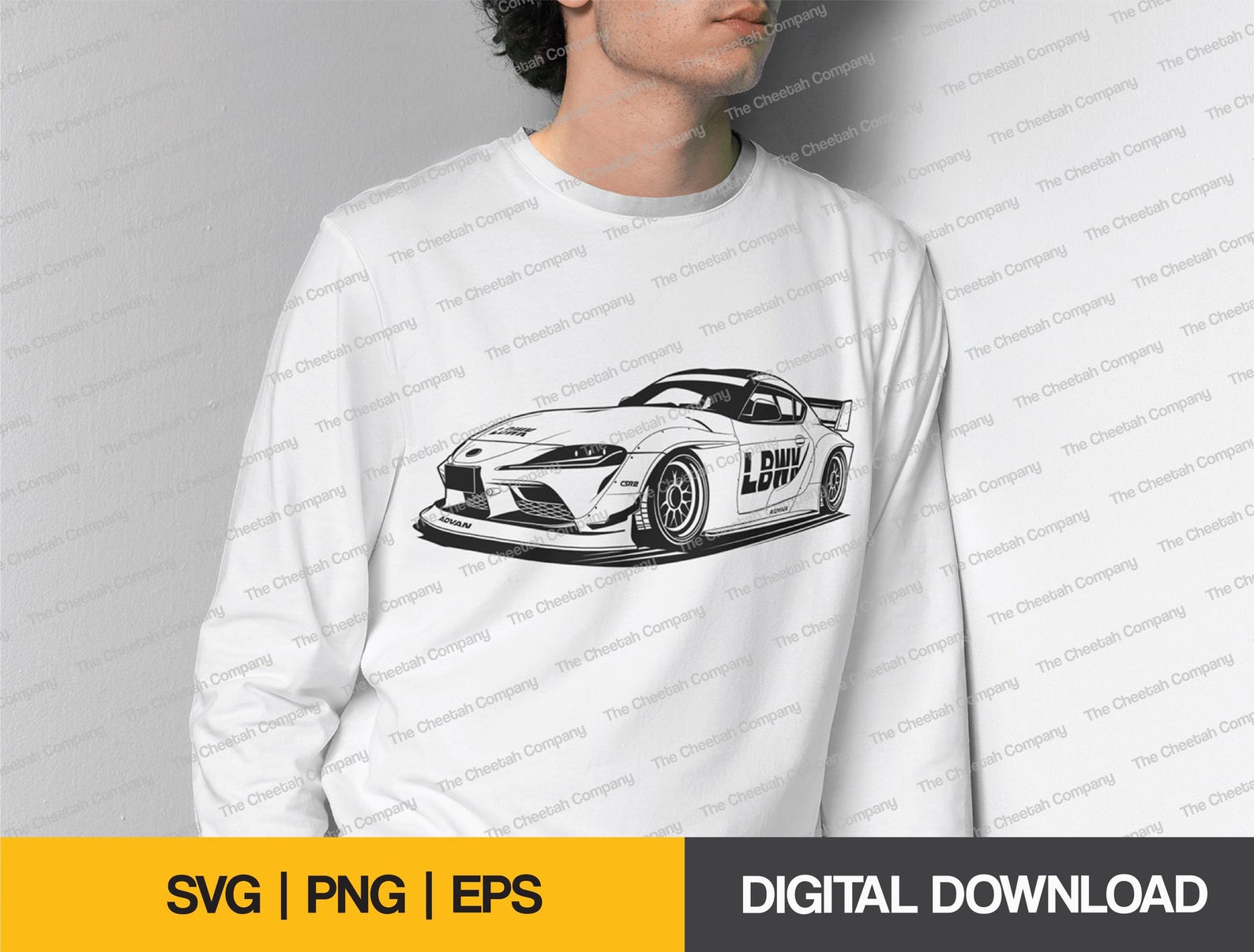 Toyota Supra MK5 Widebody SVG | Car Clipart, Decals (digital Download ...