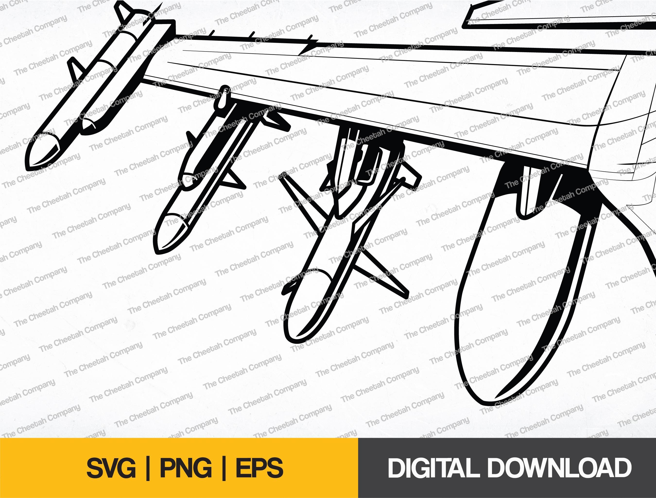 F-16 Fighter Jet SVG | Jet Fighter Vector Military Aircraft, Military ...