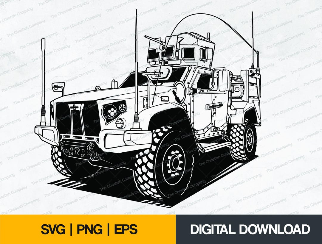 Military Truck JLTV SVG, Army Vehicle Clipart (digital Download) - Etsy