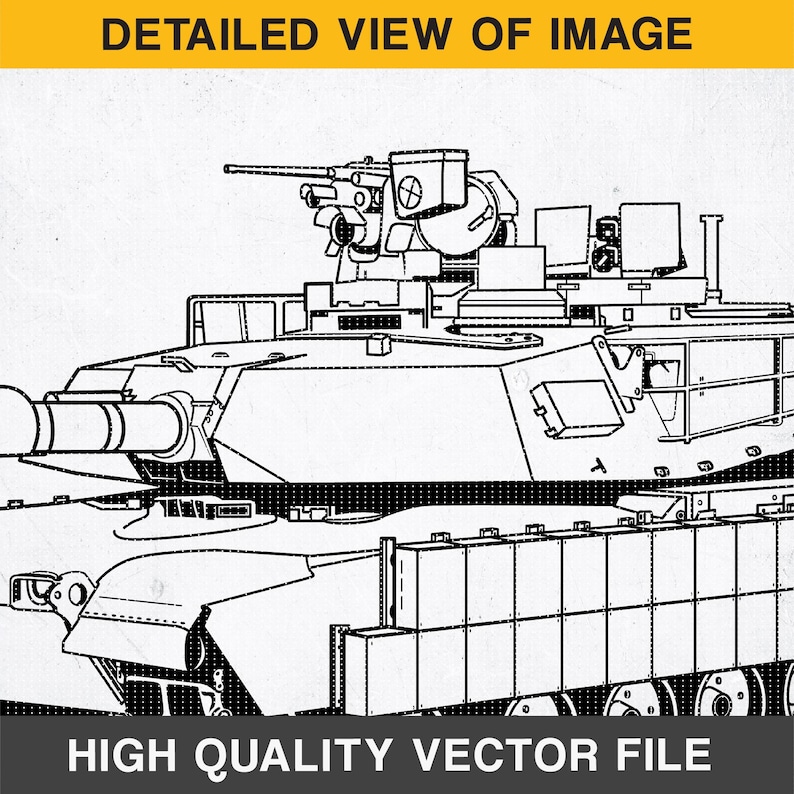 M1A2 Abrams Tank SVG | Military Vehicle Clipart (digital Download) - Etsy