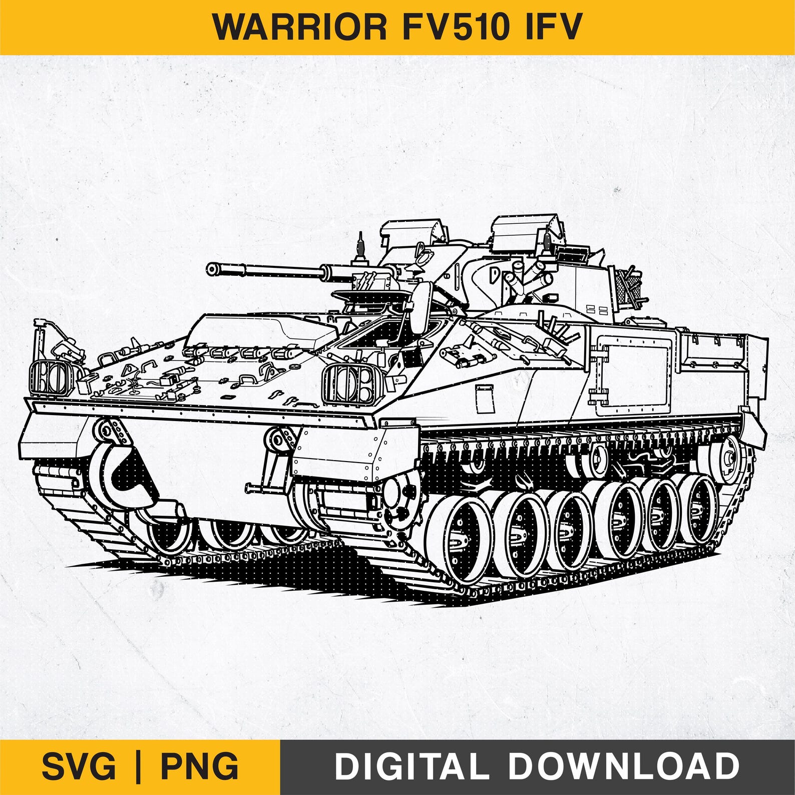 FV510 Warrior IFV SVG & PNG | British Infantry Fighting Vehicle ...