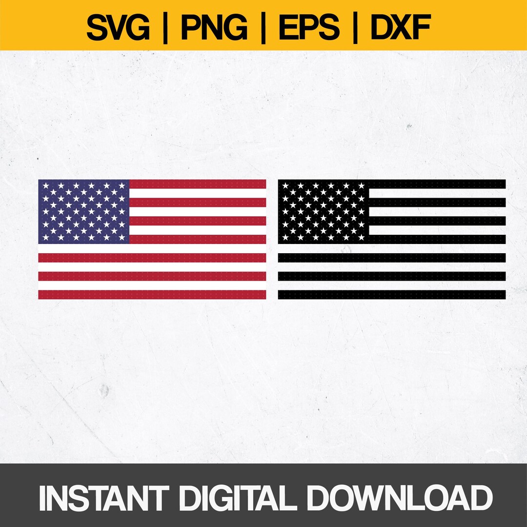 American Flag Svg, Png, Eps, Dxf | USA Flag Digital Download | Cricut ...