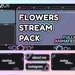 Animated Flowers Twitch Stream Bundle Package Overlays - Etsy