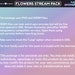 Animated Flowers Twitch Stream Bundle Package | Overlays, Panels ...