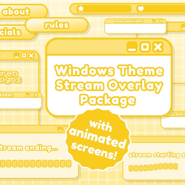 Windows Twitch Overlay - Etsy