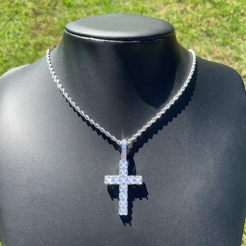 Iced Out Cross - Etsy