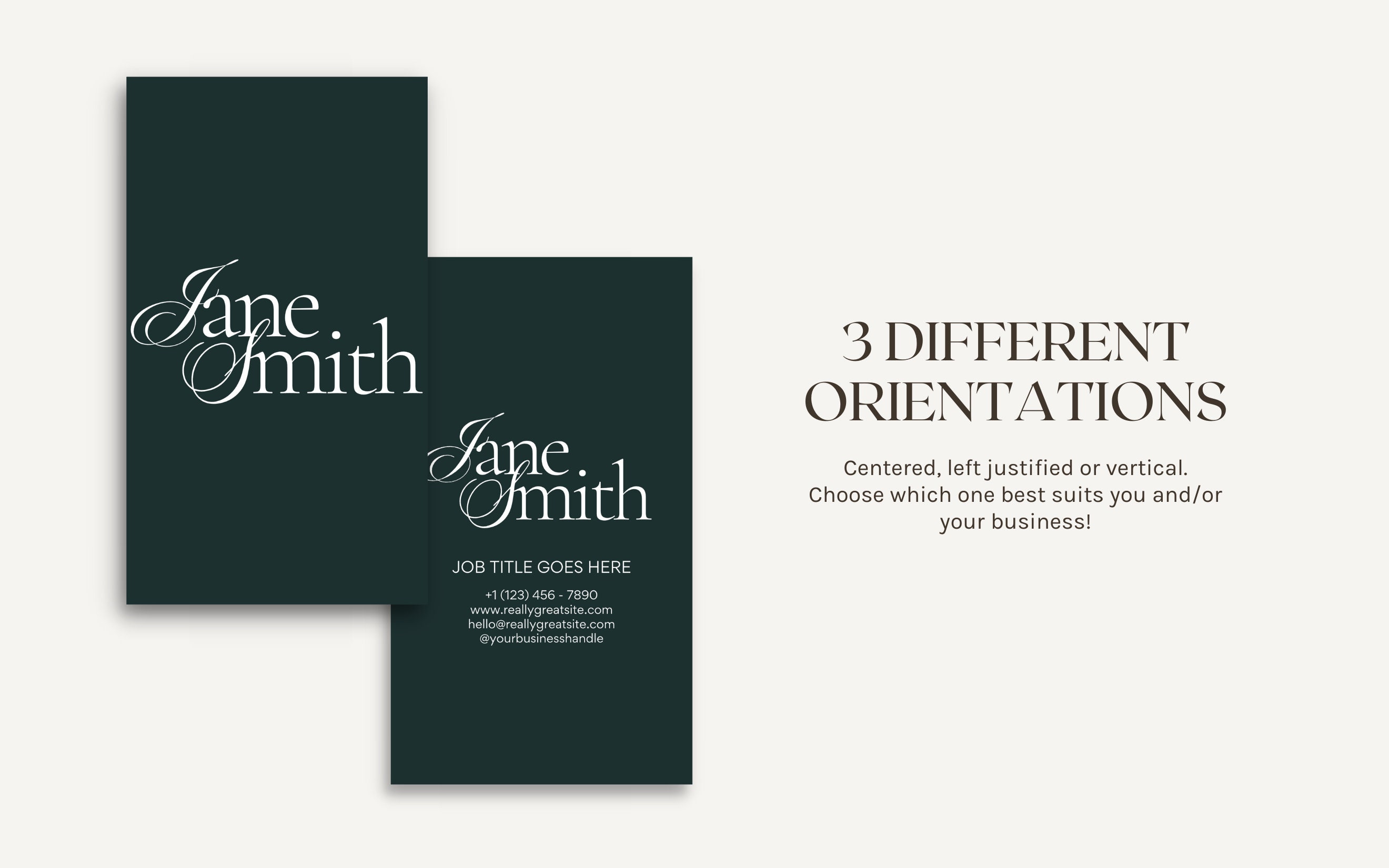 Modern Business Card Template Design | Business Owner | DIY Business ...