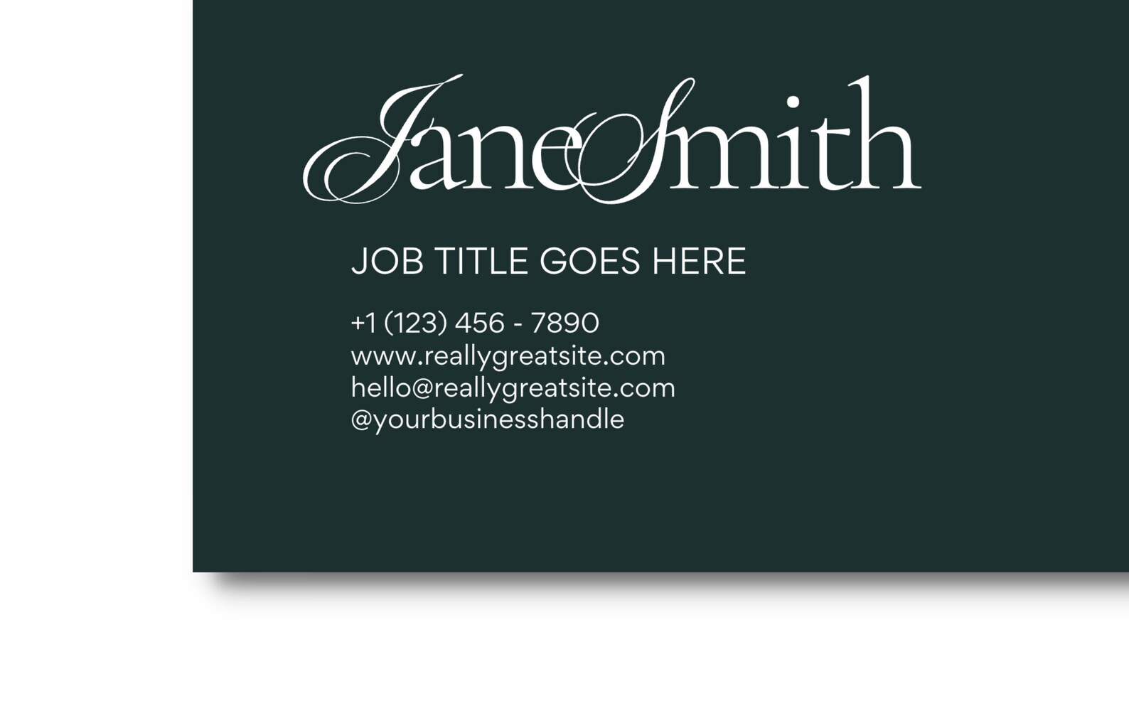 Modern Business Card Template Design | Business Owner | DIY Business ...