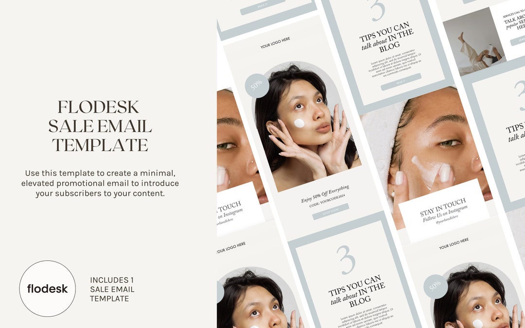 Sale Email Flodesk Template | Earth Tones | Newsletter Sign up ...