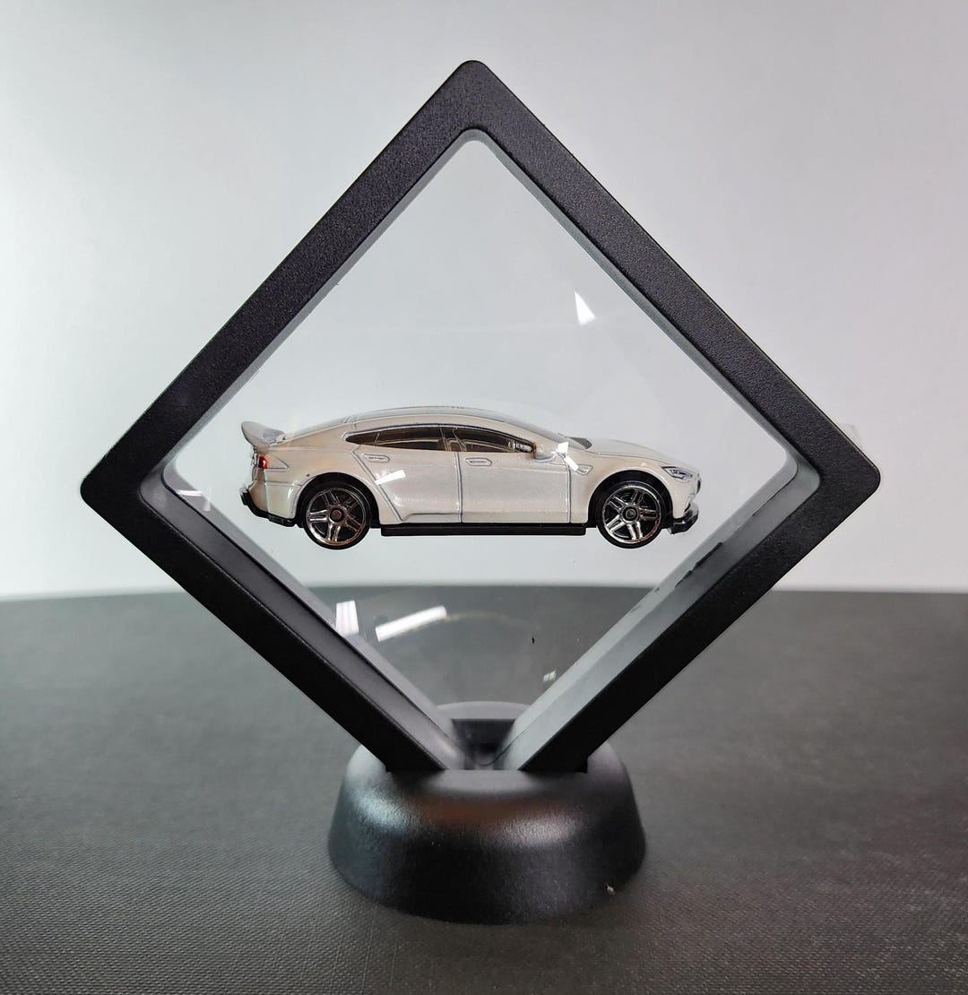Hot Wheels Tesla Model S in Floating Display - Etsy
