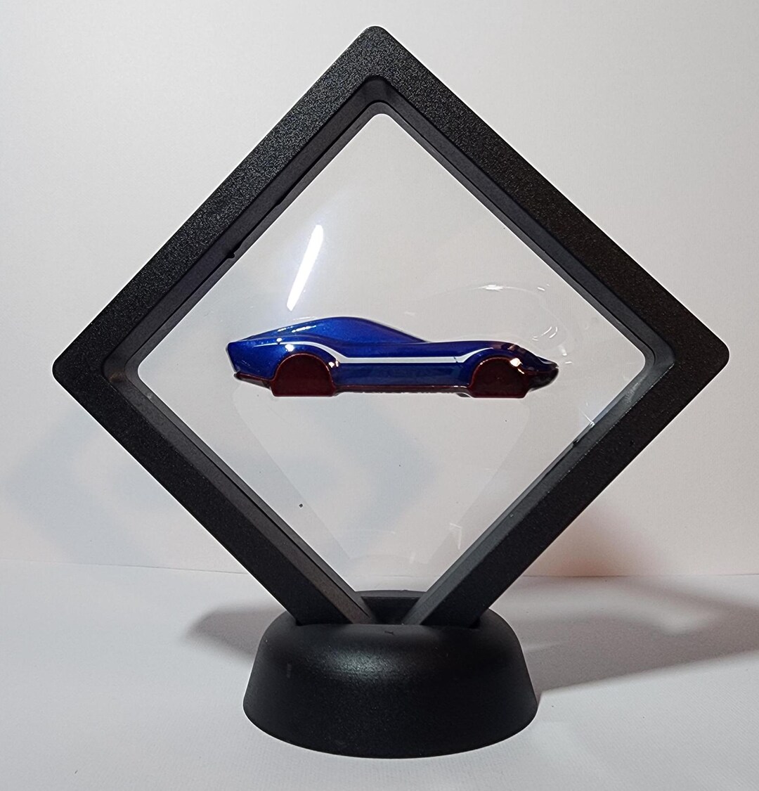 Hot Wheels Coupe Clip Blue in Floating Display - Etsy
