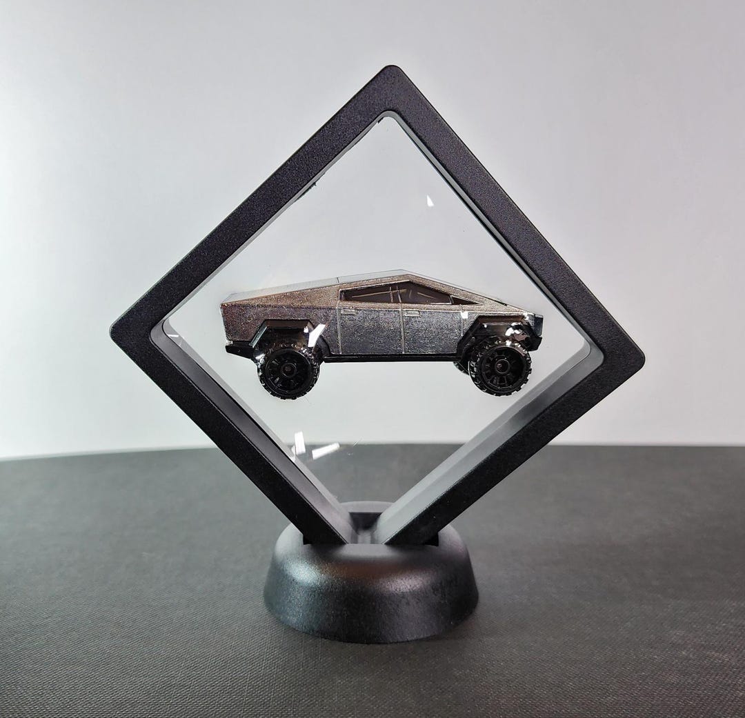 Hot Wheels Tesla Cybertruck in Floating Display - Etsy