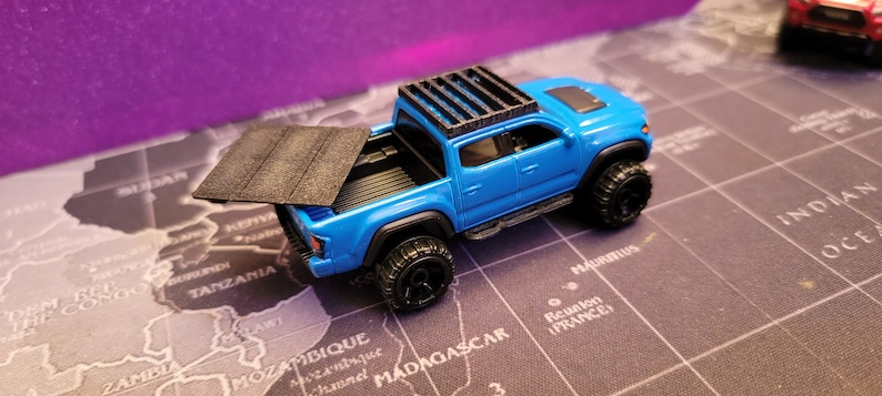 Custom Toyota Tacoma Overland Hawaiian Style 808 Hot Wheels Swap Blue ...