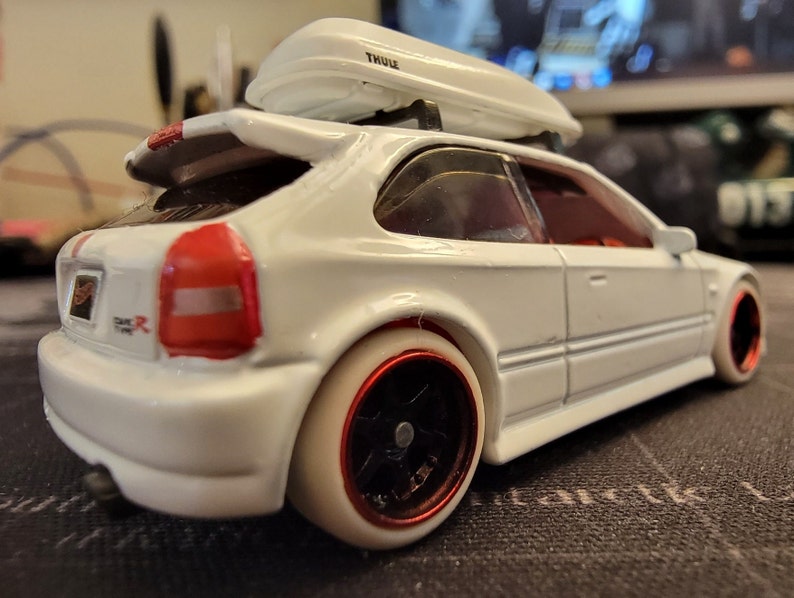 Custom 1999 Honda Civic Type R Hot Wheels Rubber Tires JDM - Etsy