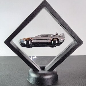 Hot Wheels Flying Delorean in Floating Display Back to the Future BTTF ...