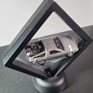 Hot Wheels Flying Delorean in Floating Display Back to the Future BTTF ...