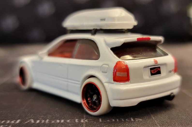 Custom 1999 Honda Civic Type R Hot Wheels Rubber Tires JDM - Etsy