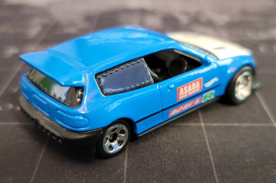 Custom Honda Civic Drag Race Hot Wheels Real Rider Swapped JDM - Etsy