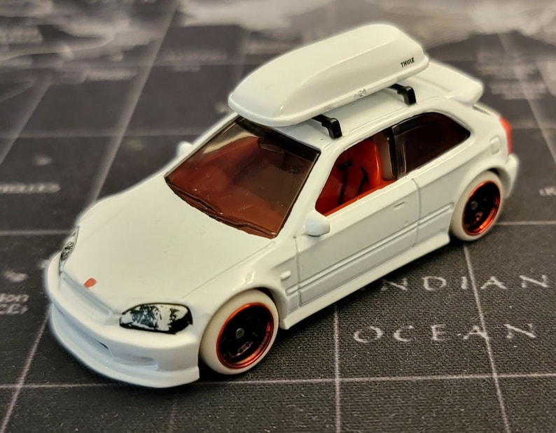 Custom 1999 Honda Civic Type R Hot Wheels Rubber Tires JDM - Etsy