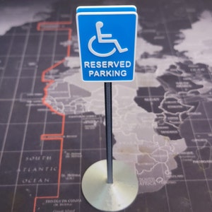 Handicap Parking Sign 1/10 Scale RC Car Diorama Display - Etsy