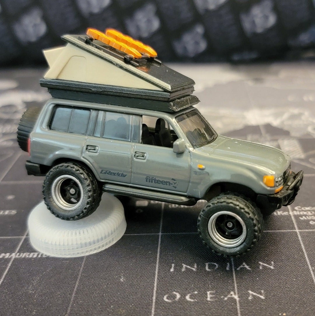Custom Toyota Land Cruiser FJ 80 Series Lifted With Root Tent Rubber ...