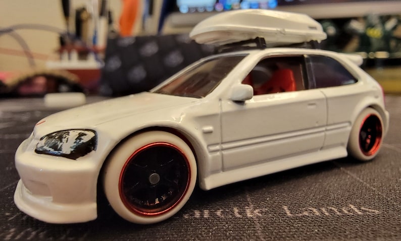 Custom 1999 Honda Civic Type R Hot Wheels Rubber Tires JDM - Etsy