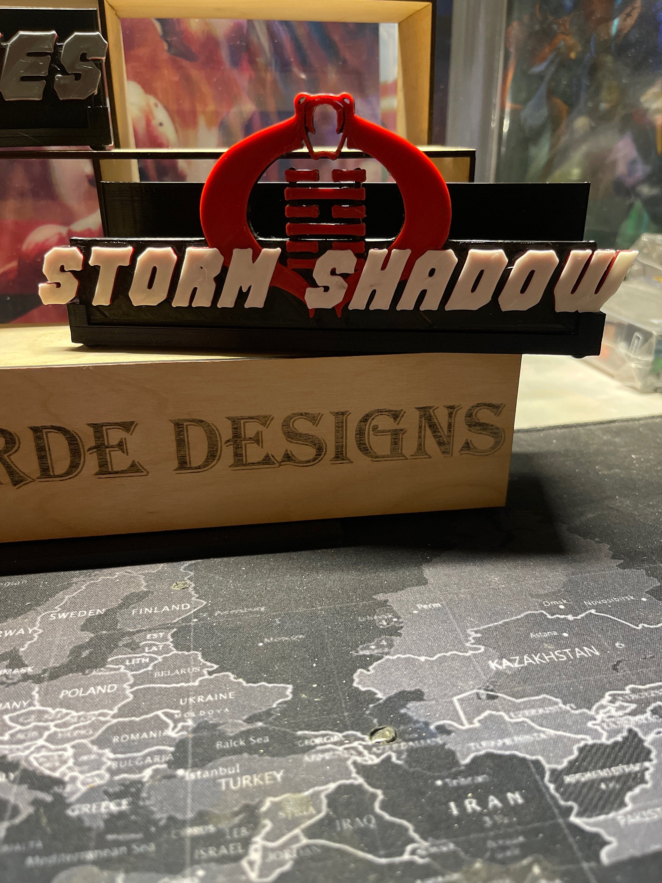 Snake Eyes and Storm Shadow Stands - Etsy