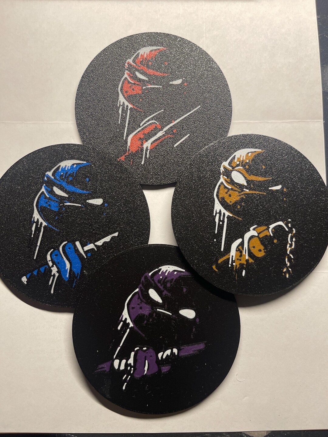 Ninja Turtles Coasters - Etsy