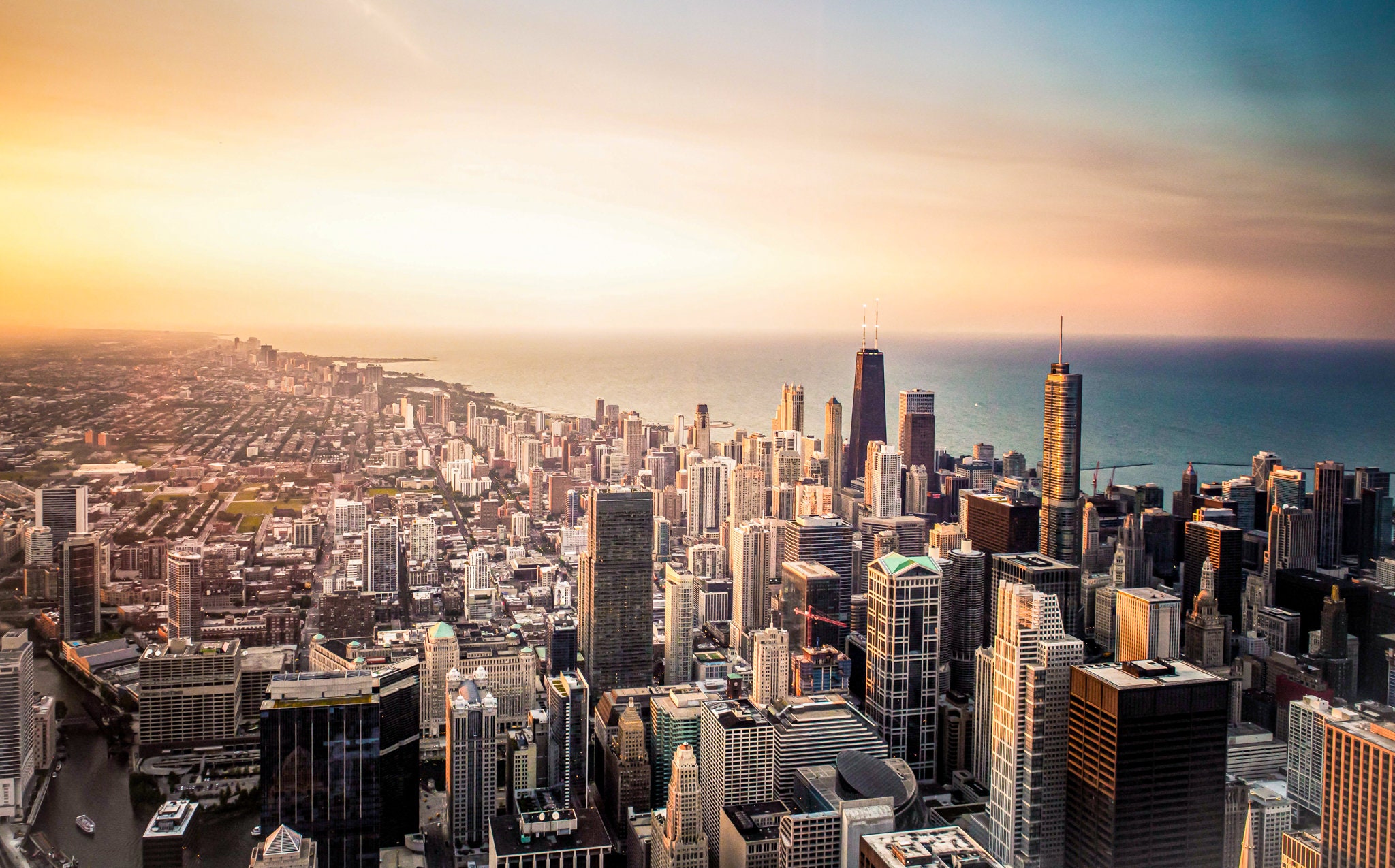 Amazing Chicago City Photo, Cityscape Digital Art Print – Instant ...