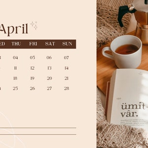 2024 Lifestyle Beauty Calm Break Positive Calendar Coffee |wall |desk ...