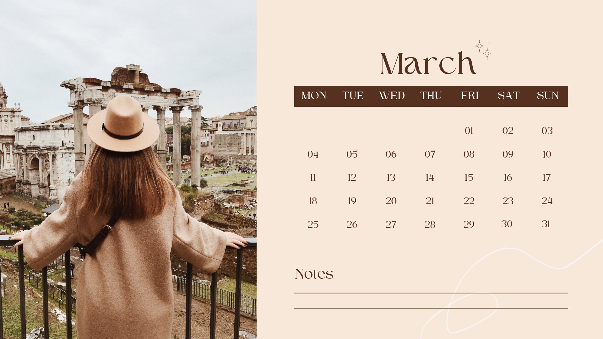 2024 Lifestyle Beauty Calm Break Positive Calendar Coffee |wall |desk ...
