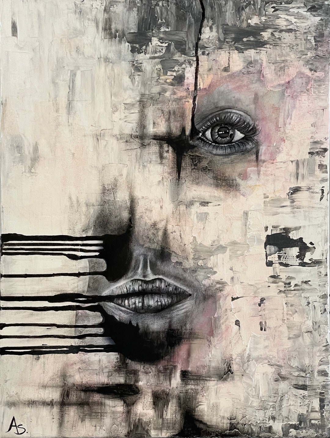 Disappearing Face - Etsy