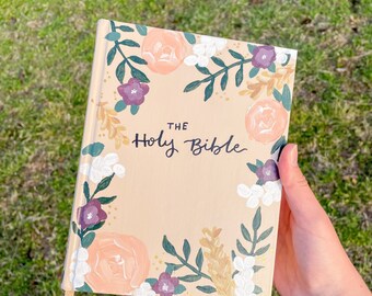 Custom Hand Painted Bible - Etsy