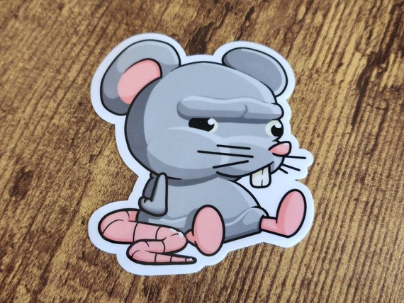 Fuzzy the Rat Sticker - Etsy