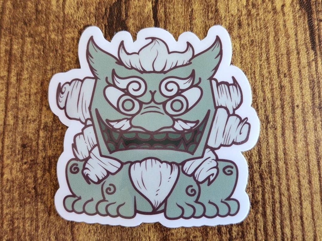 Shisa Waterproof Vinyl Sticker - Etsy