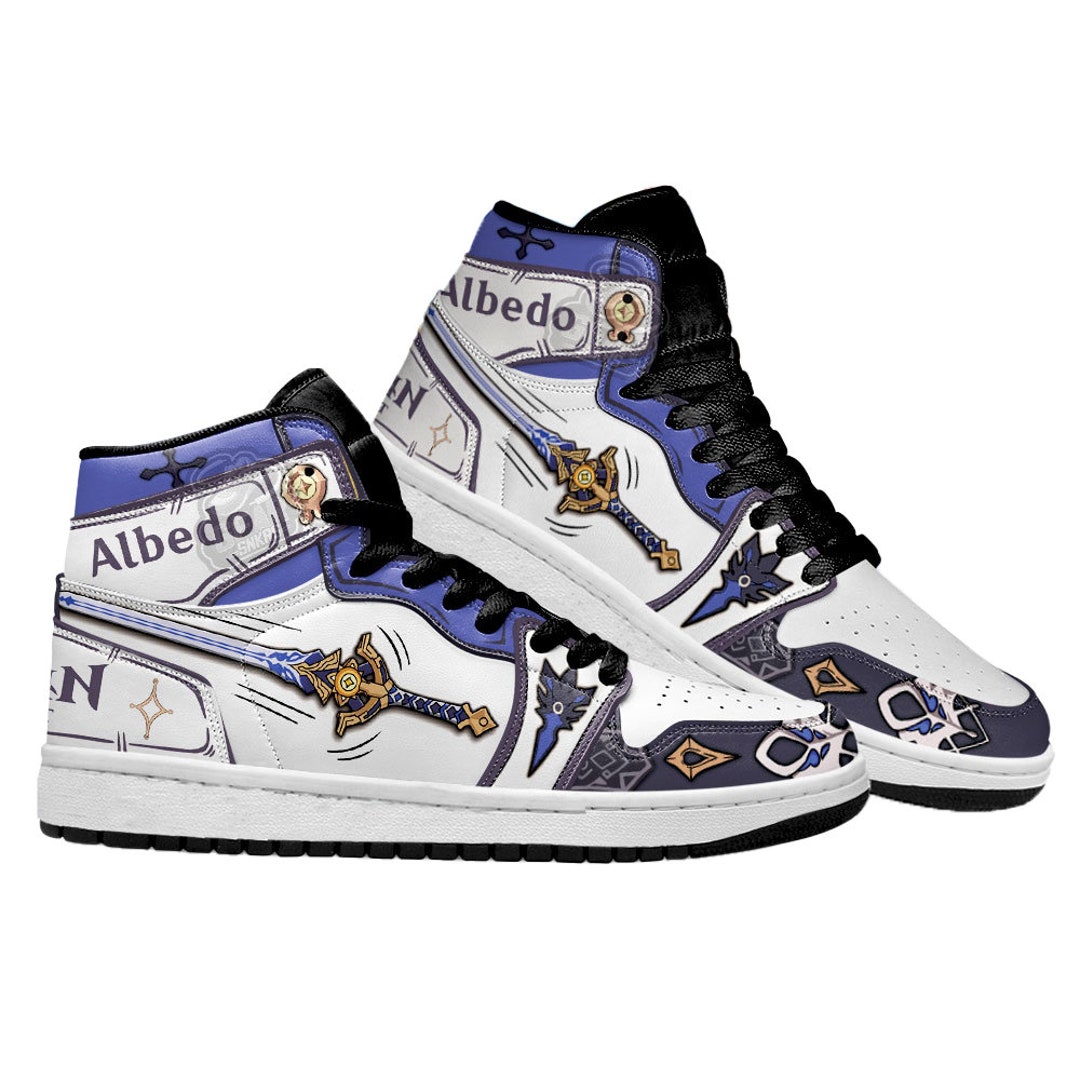 Albedo Cinnabar Spindle Jd1s Genshin Sneakers Custom Shoes - Etsy