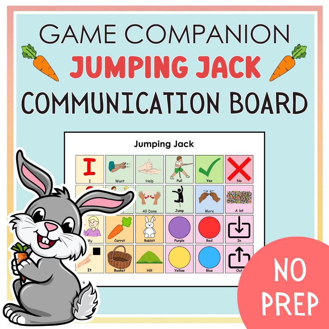 Jumping Jack, AAC, Communication Board, Game Companion, Speech Therapy ...