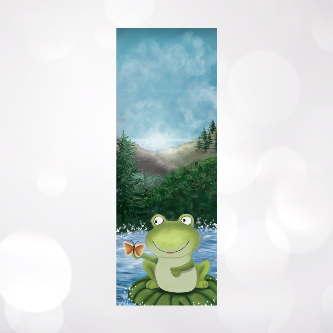 Cute Frog Art Printable Bookmarks Instant Download Set of | Etsy