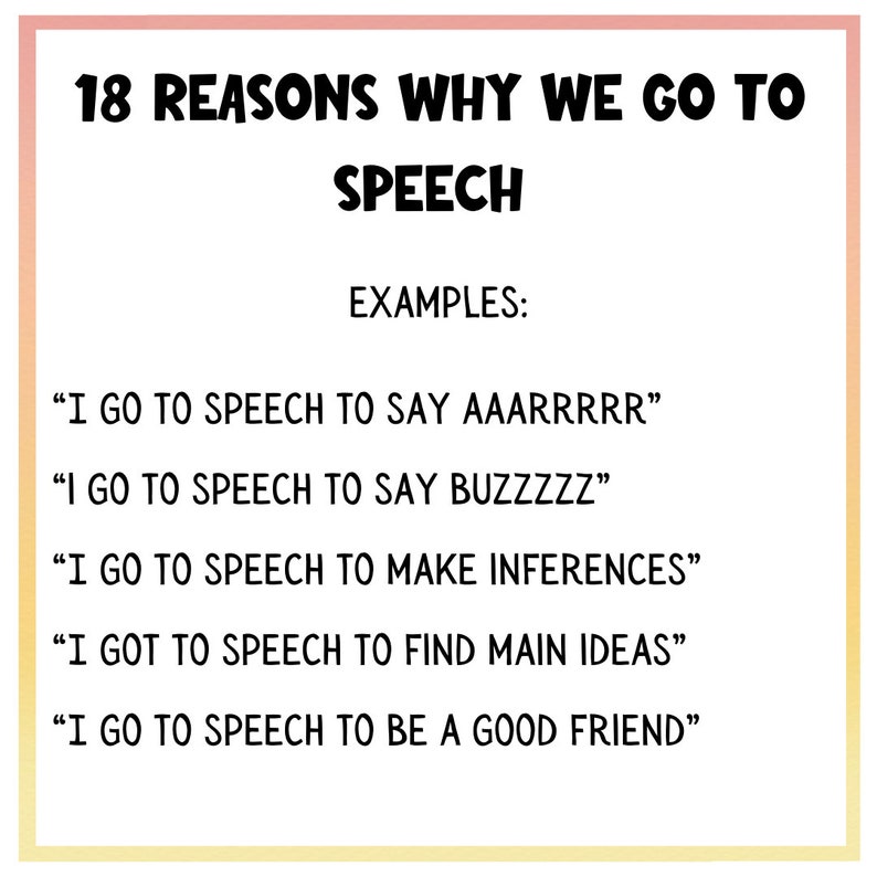 Speech Therapy Room Decor, for Speech Room Office, Bulletin Board,goal ...