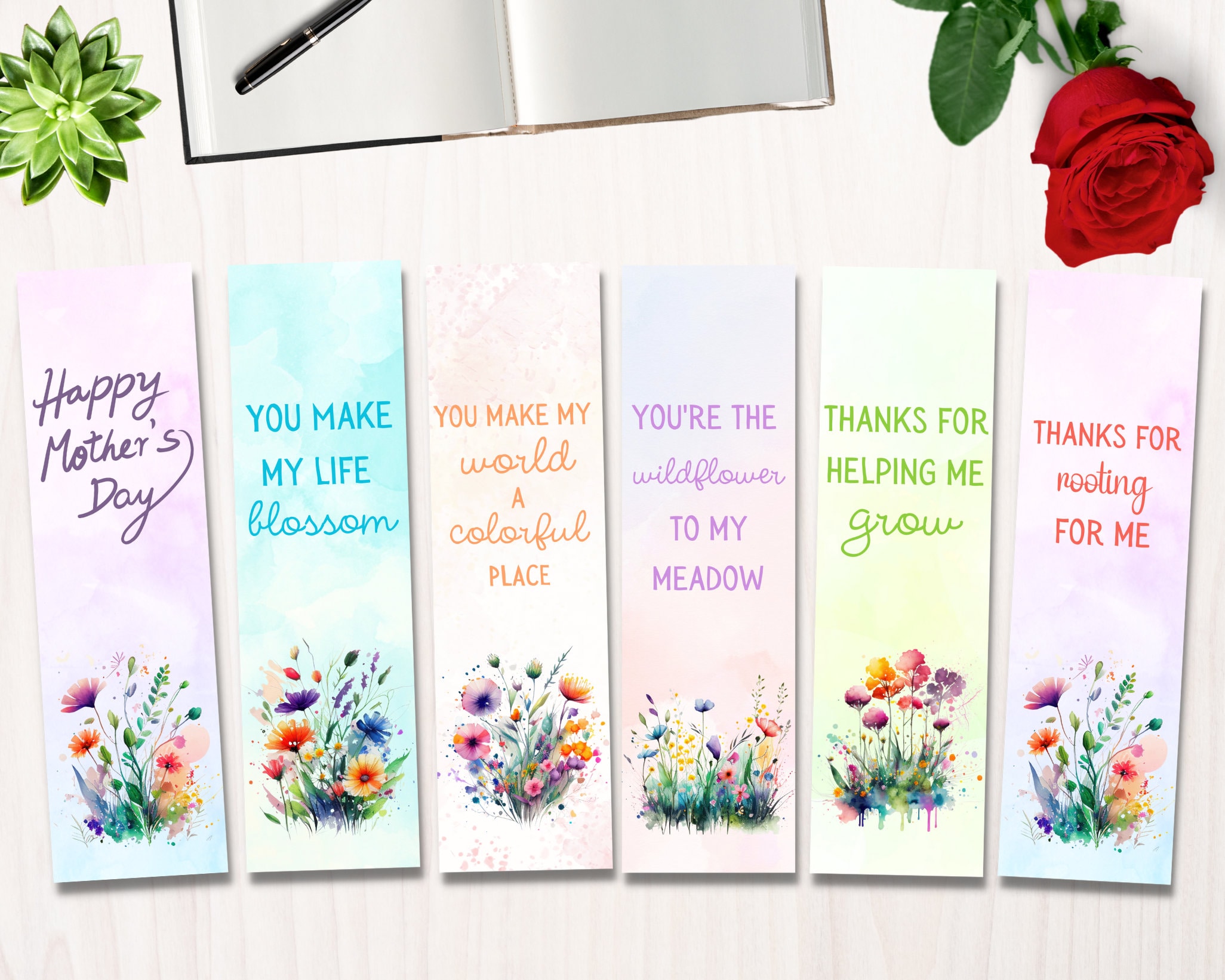10 Mother's Day Bookmarks Printable Bookmarks Funny - Etsy