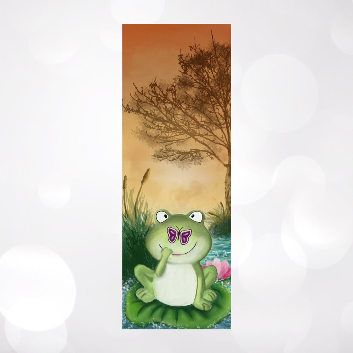 Cute Frog Art Printable Bookmarks Instant Download Set of | Etsy