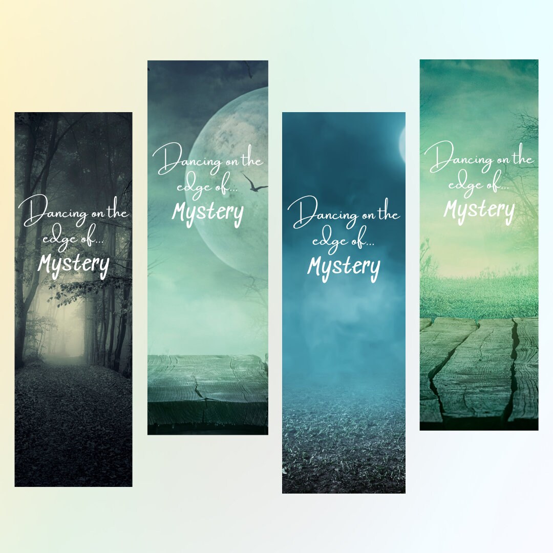 Dancing on the Edge of Mystery Printable Bookmarks Instant Download Set ...
