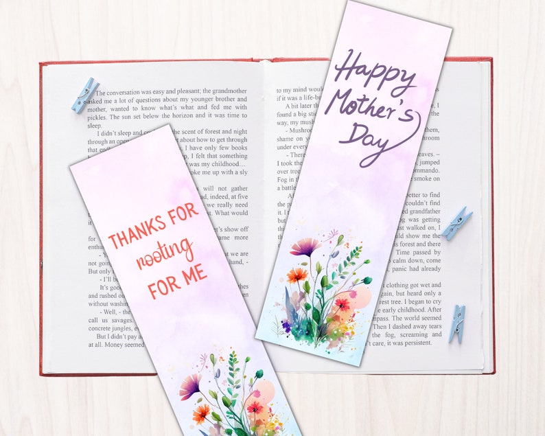 10 Mother's Day Bookmarks Printable Bookmarks Funny - Etsy