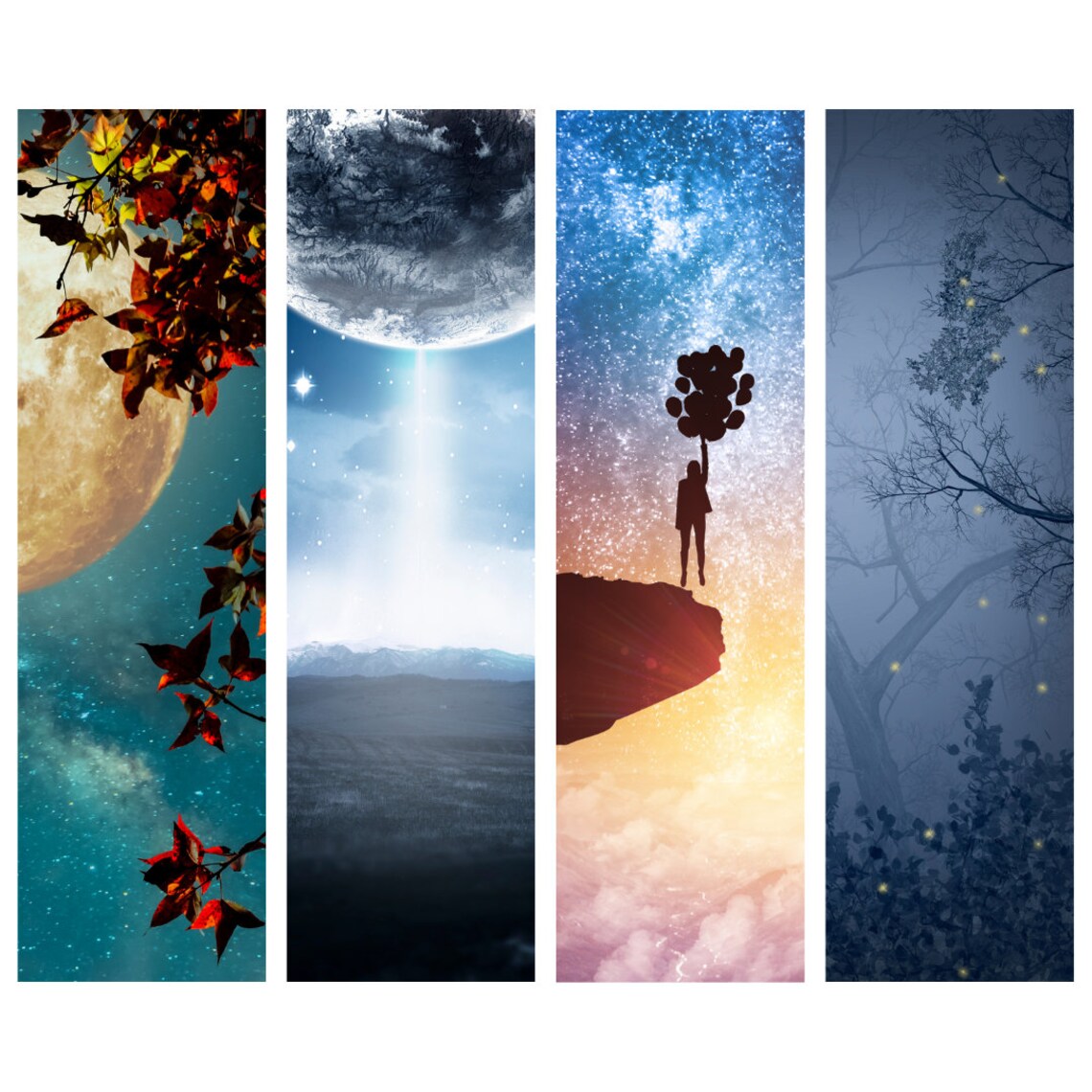 Mystery and Fantasy Printable Bookmark Set of 20 Digital - Etsy