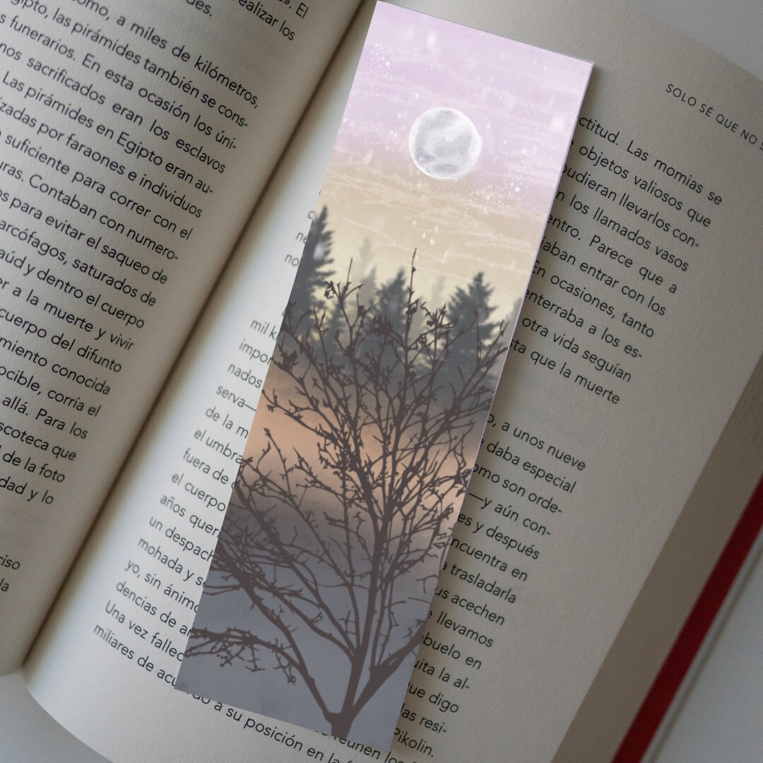 Peaceful Moonrise Bookmarks | Printable Bookmarks | Bookmark Set ...