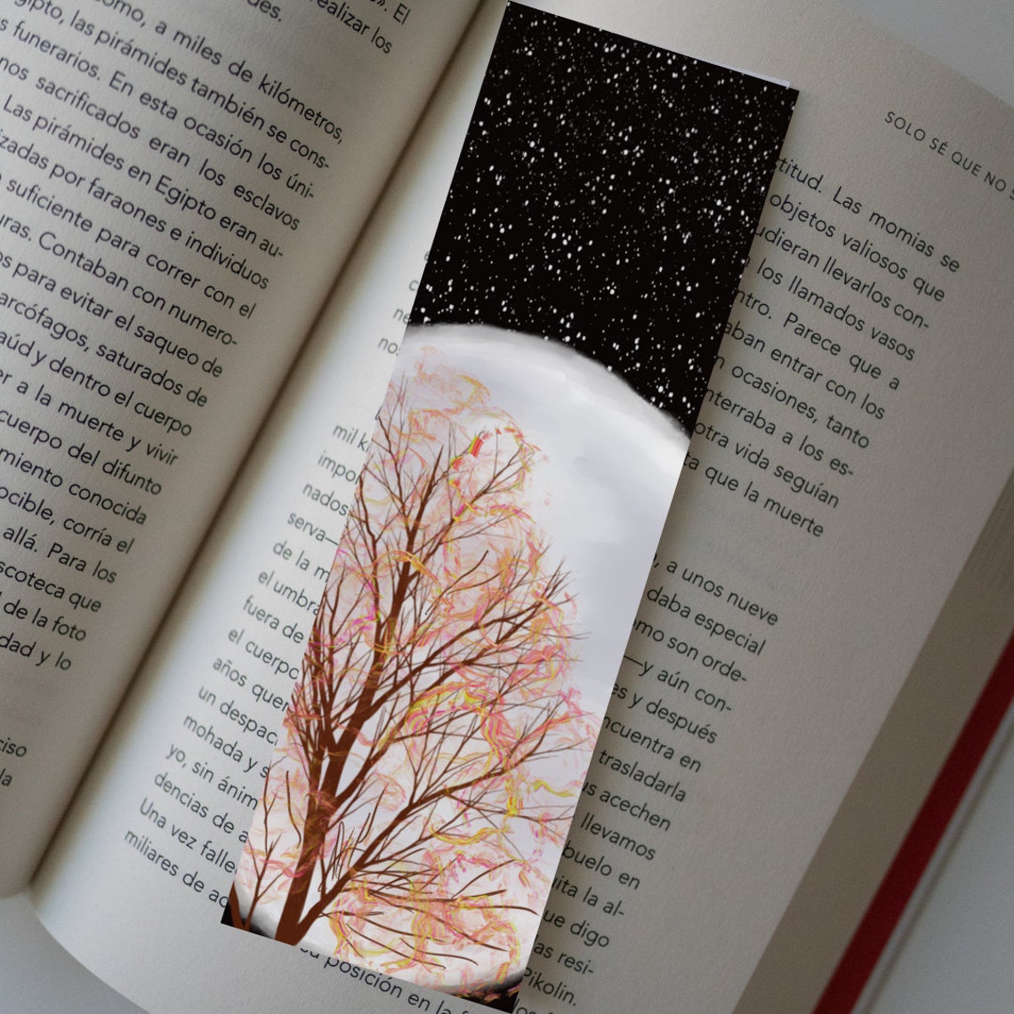 Moonlight Bookmarks Set | Floral Tree Page Markers (digital Download ...