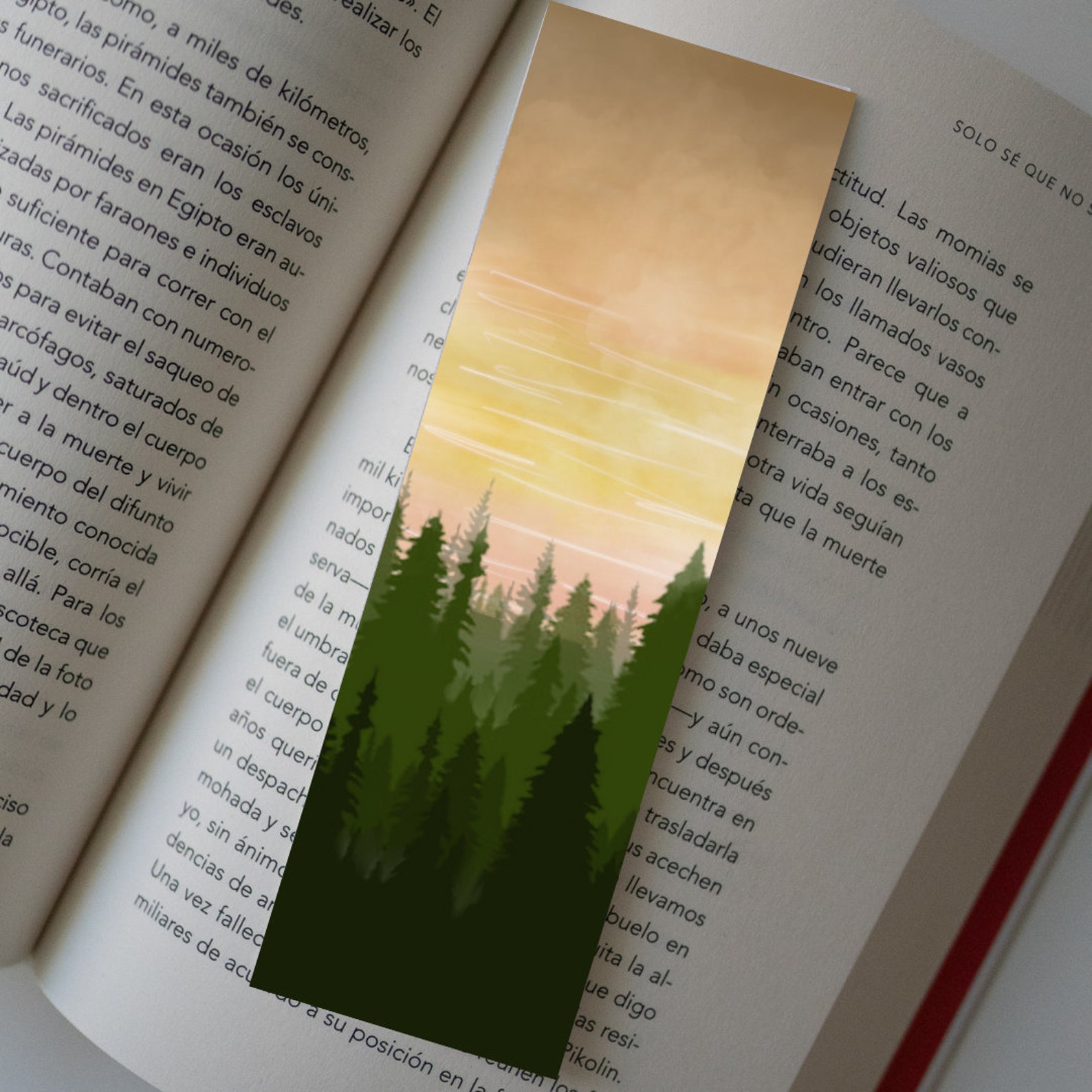 Sunset in the Forest Printable Bookmarks | Bookmark Set | Digital ...